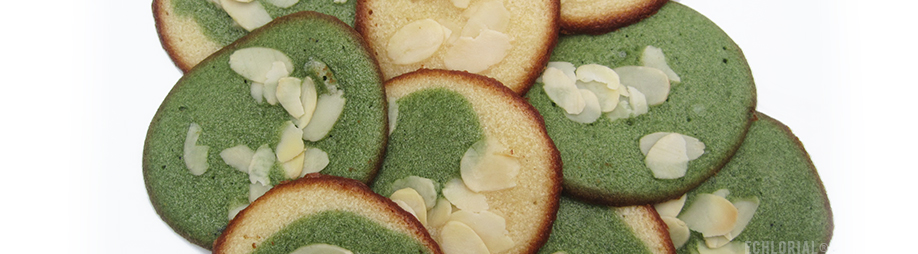 Cookies with Chlorella and almonds